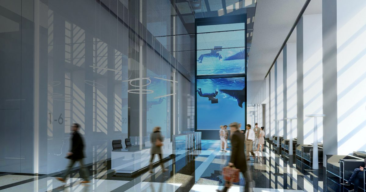 Warsaw Financial Center Lobby Renovation Complete | Epstein