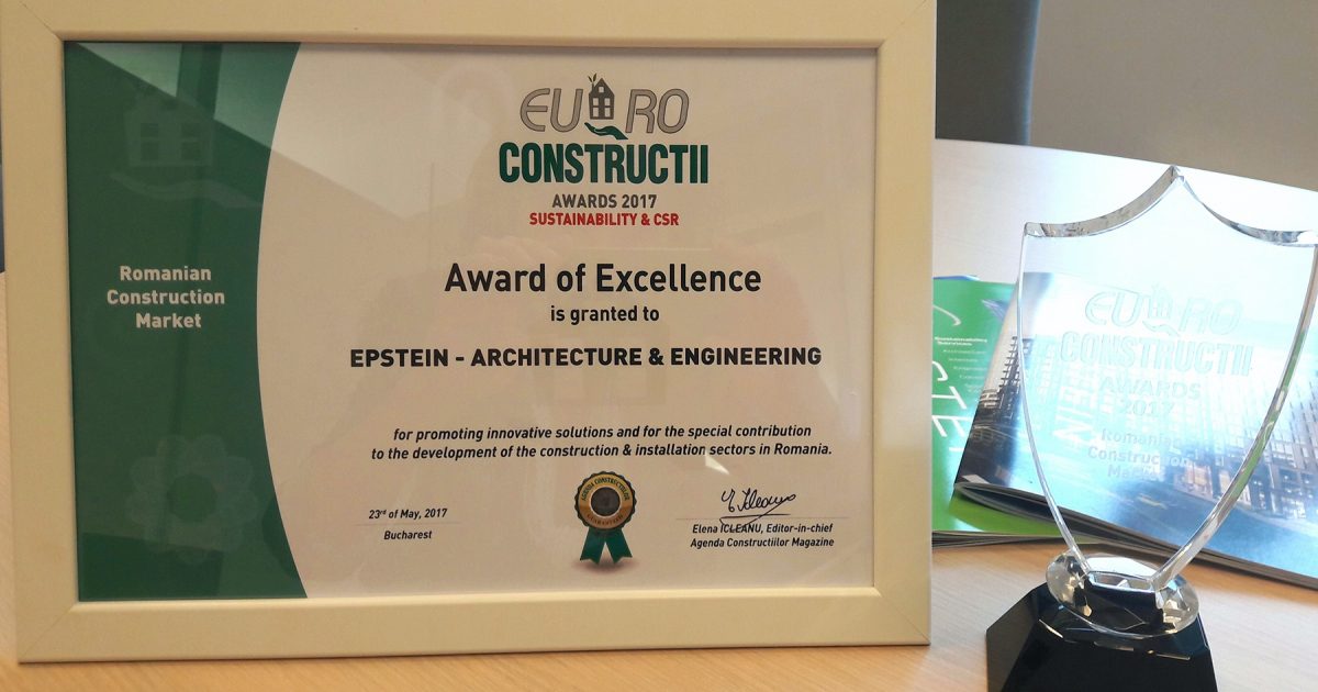 Epstein Wins European Construction Award for Sustainability | Epstein