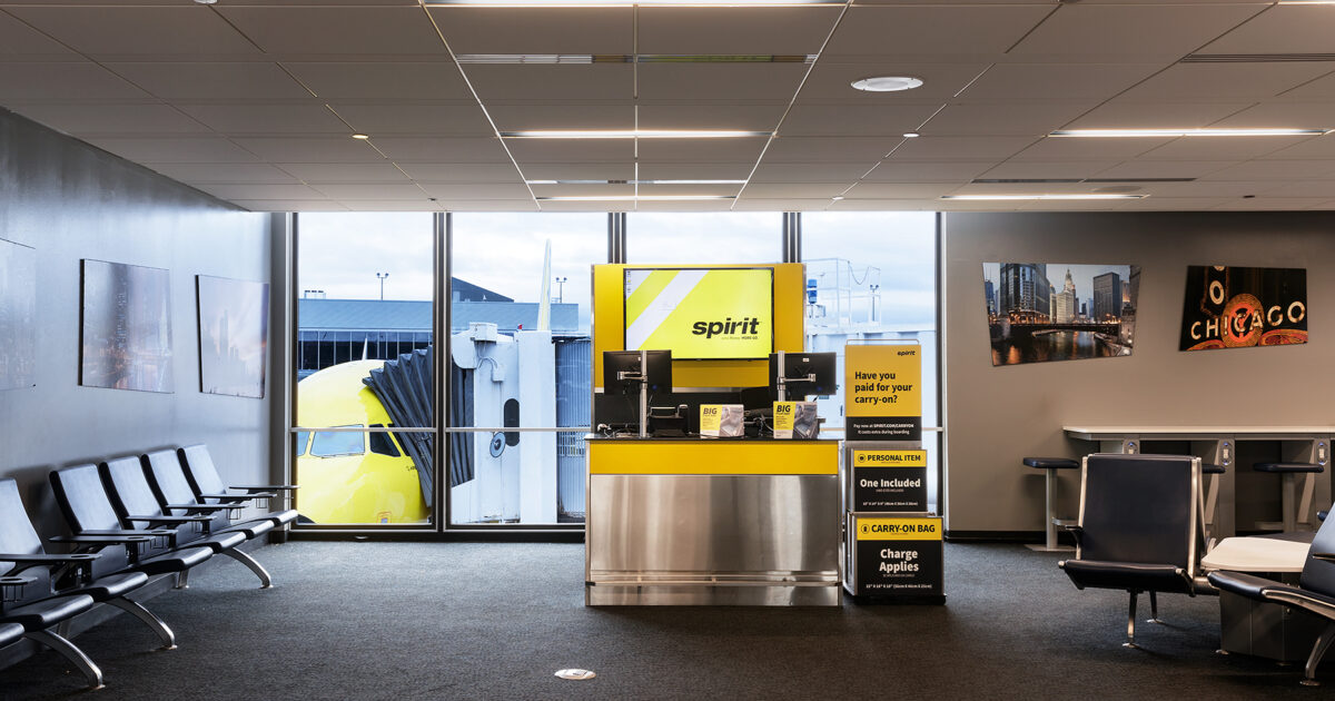 Epstein-Designed Spirit Airlines Gate Swap Certified Green | Epstein